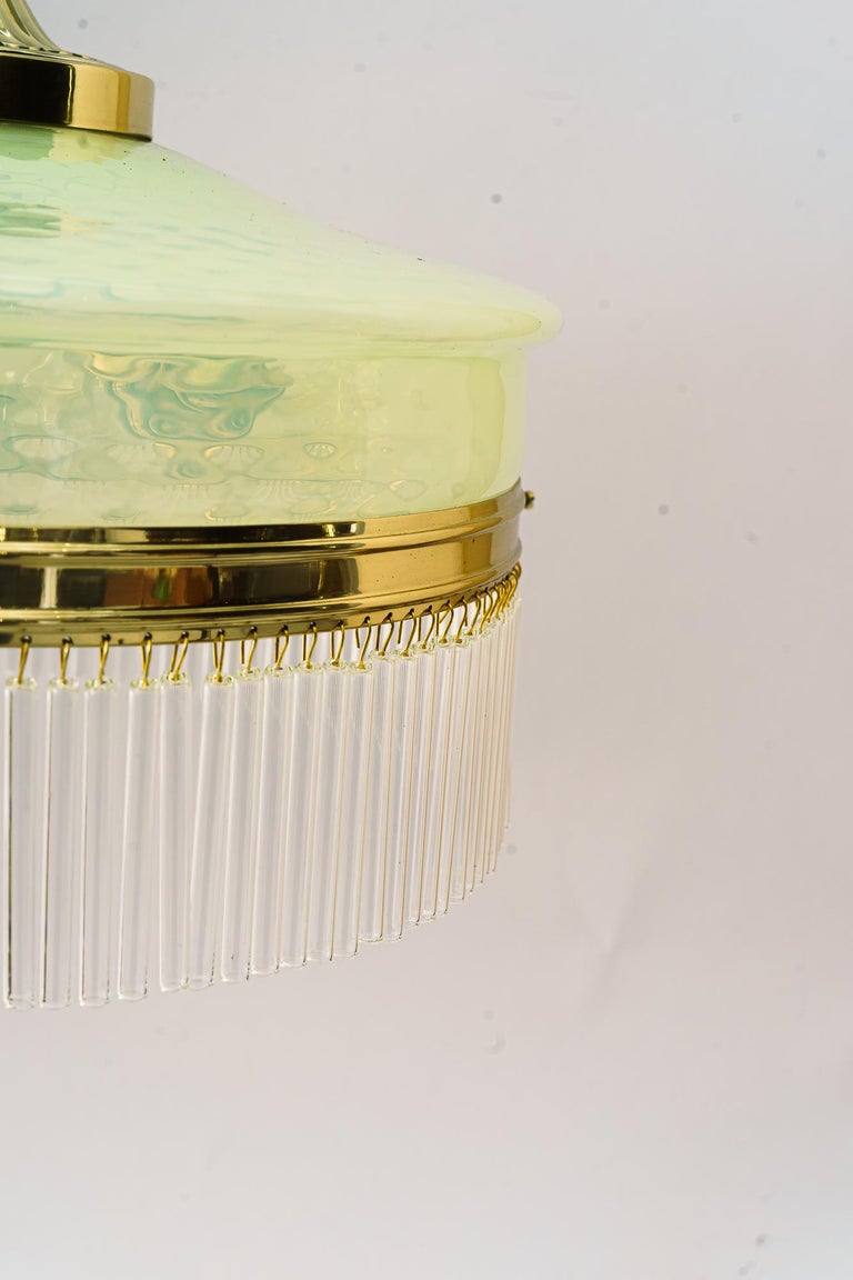 Art Deco Table Lamp with Originla Opaline Glass Shade Vienna Around ...