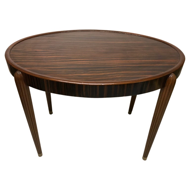 Art Deco Table Oval, France, 1930, Material : Wood For Sale at 1stDibs