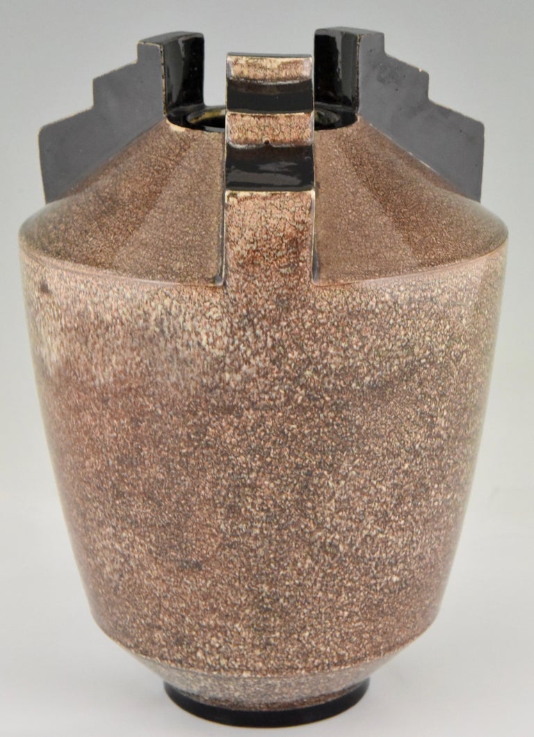 Art Deco Tapered Ceramic Vase Marcel Guillard, France, 1925 at 1stDibs