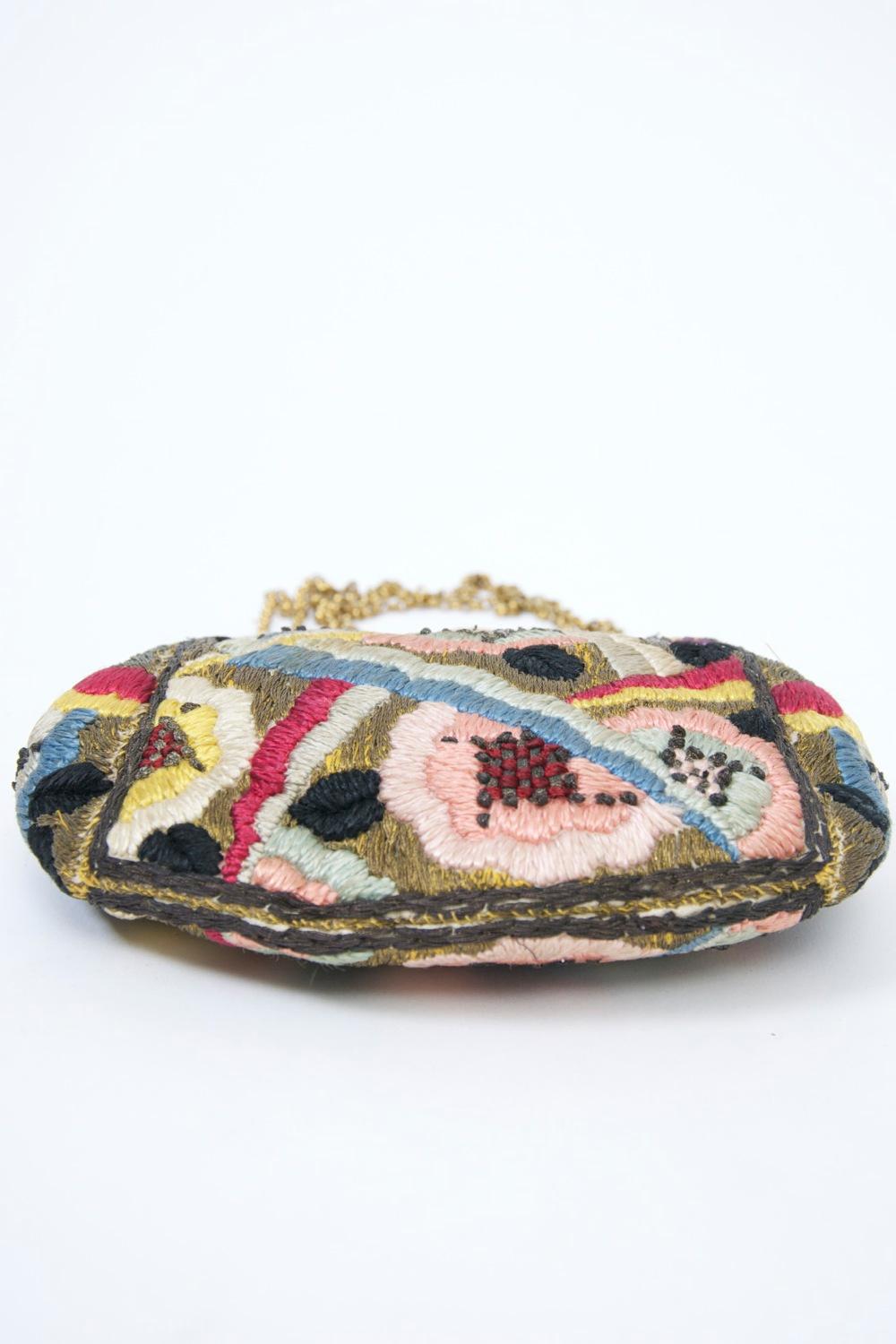 Art Deco Tapestry Evening Bag, France at 1stDibs | art deco evening bag ...