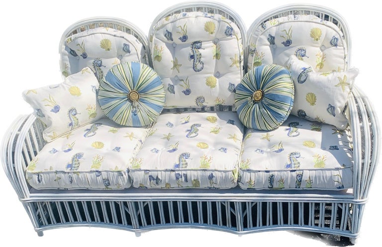Art Deco Three Piece Rattan / Wicker Suite by The Heywood Wakefield ...