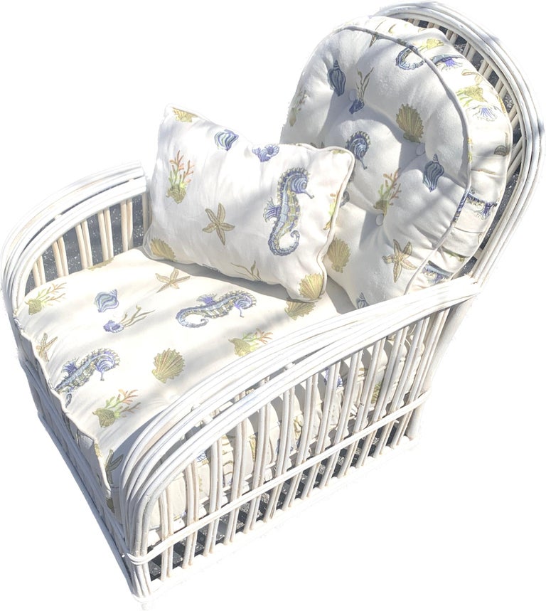 Art Deco Three Piece Rattan / Wicker Suite by The Heywood Wakefield ...