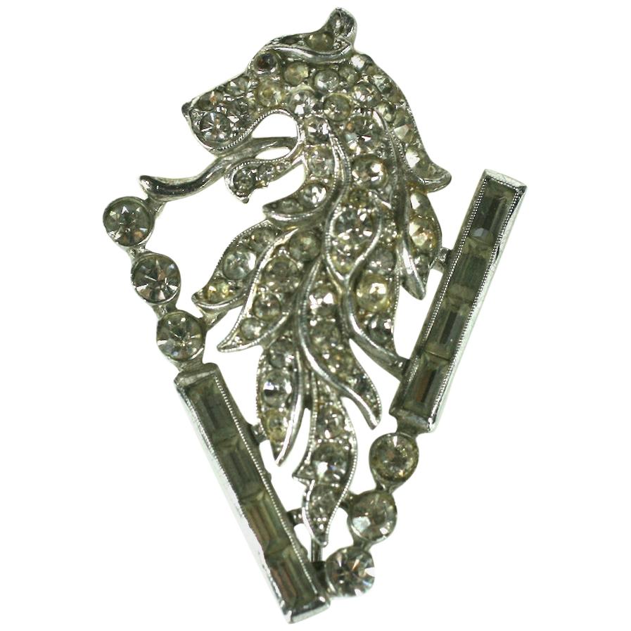 Trifari crown brooch designed by Alfred A Philippe 1940 vermeil ...