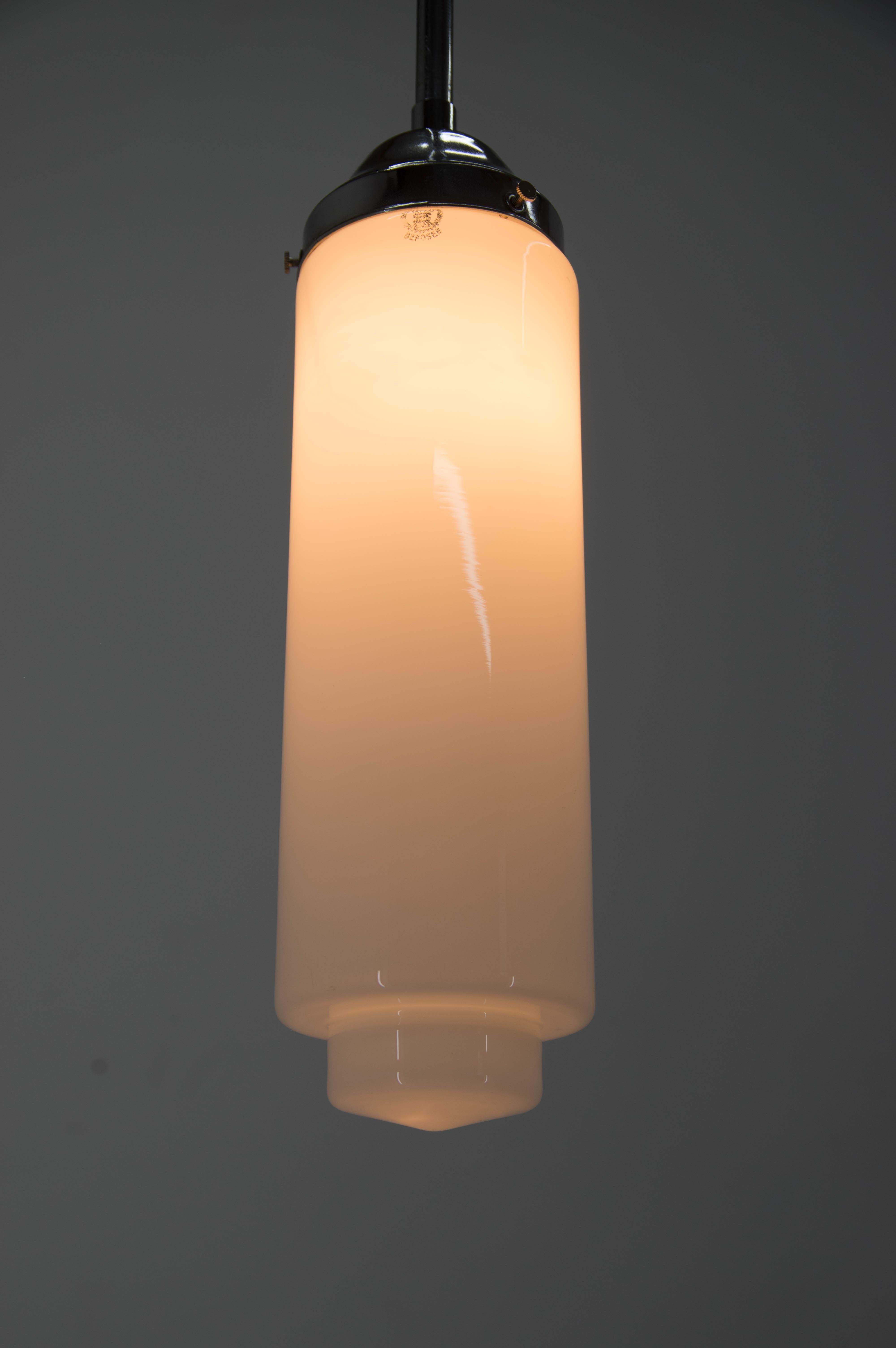 Art Deco Tubular Pendant, 1930s For Sale at 1stDibs