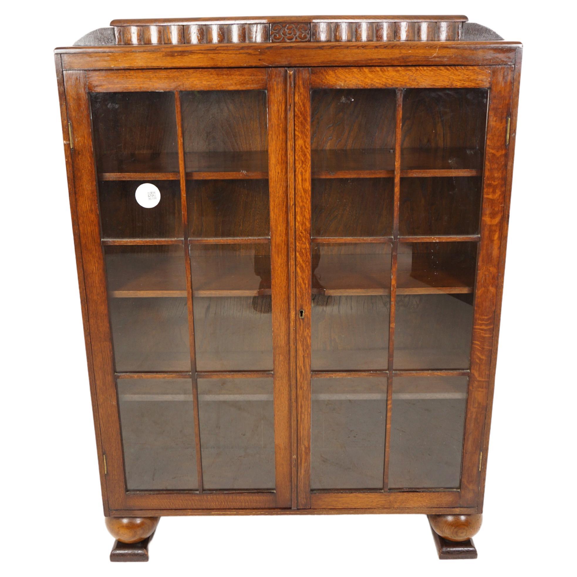 Wooden Display Cabinet Glass Doors - 131 For Sale on 1stDibs