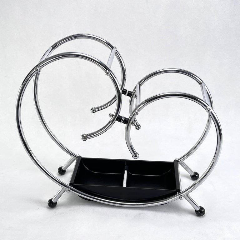 Art Deco Umbrella Stands by Demeyere, Belgien, 1930s, Chrom and Bakelit ...