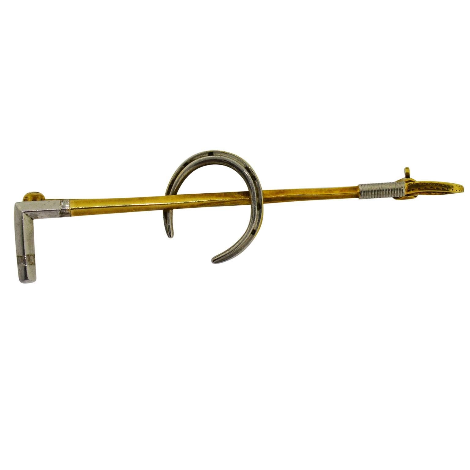 To The Moon Alice Hand Constructed Crescent Moon Pin with Diamonds ...