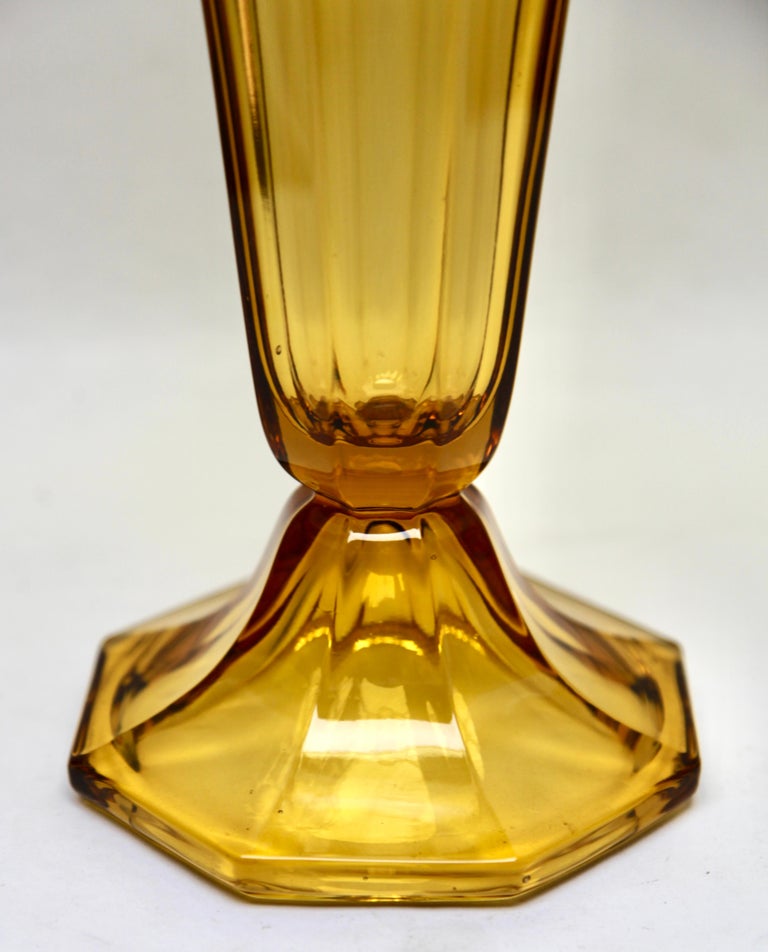 Art Deco Val Saint Lambert, Luxval vase, Model Americain Charles ...