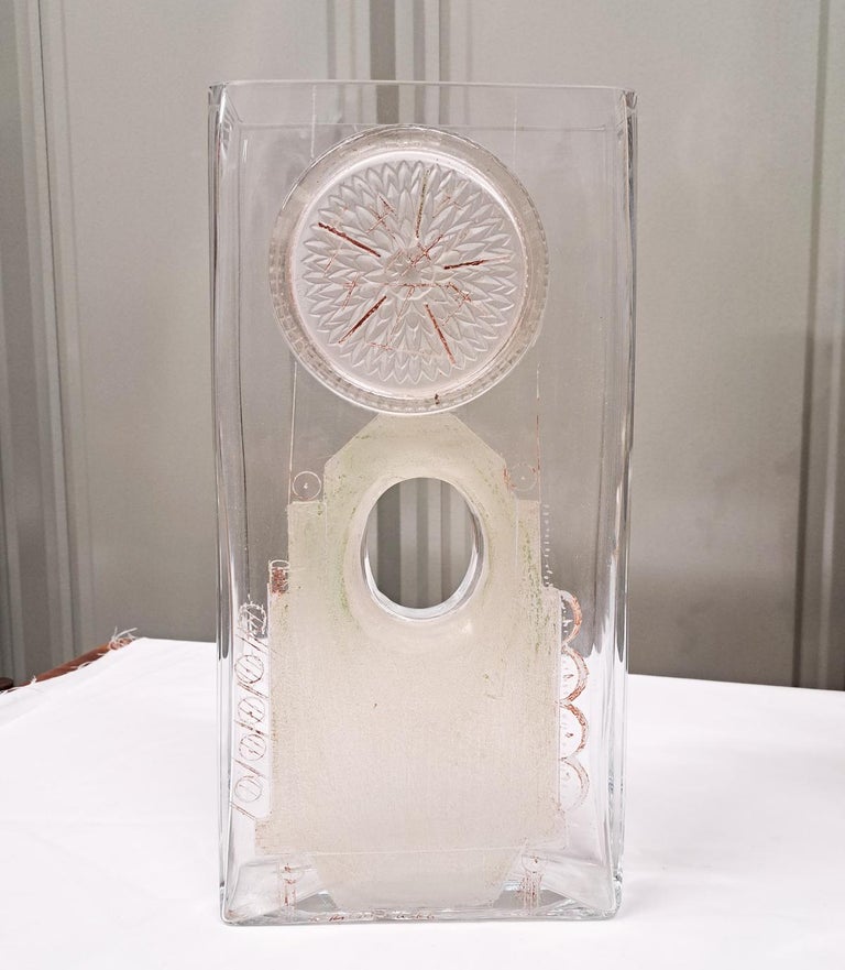 Art Deco Vase by A. Riecke, France, Signed and Dated For Sale at 1stDibs