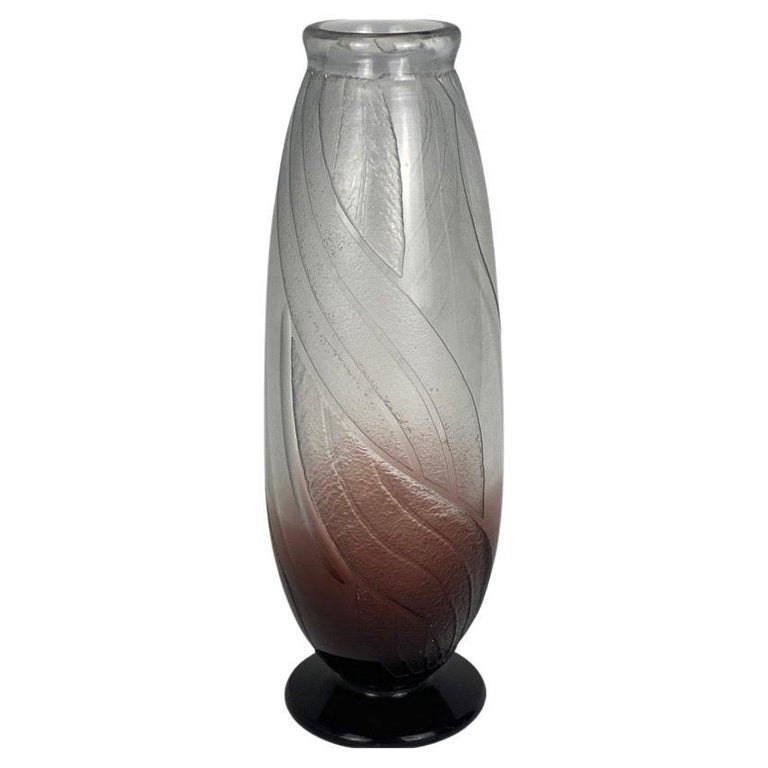 Art Deco Vase by Le Verre Francais For Sale at 1stDibs