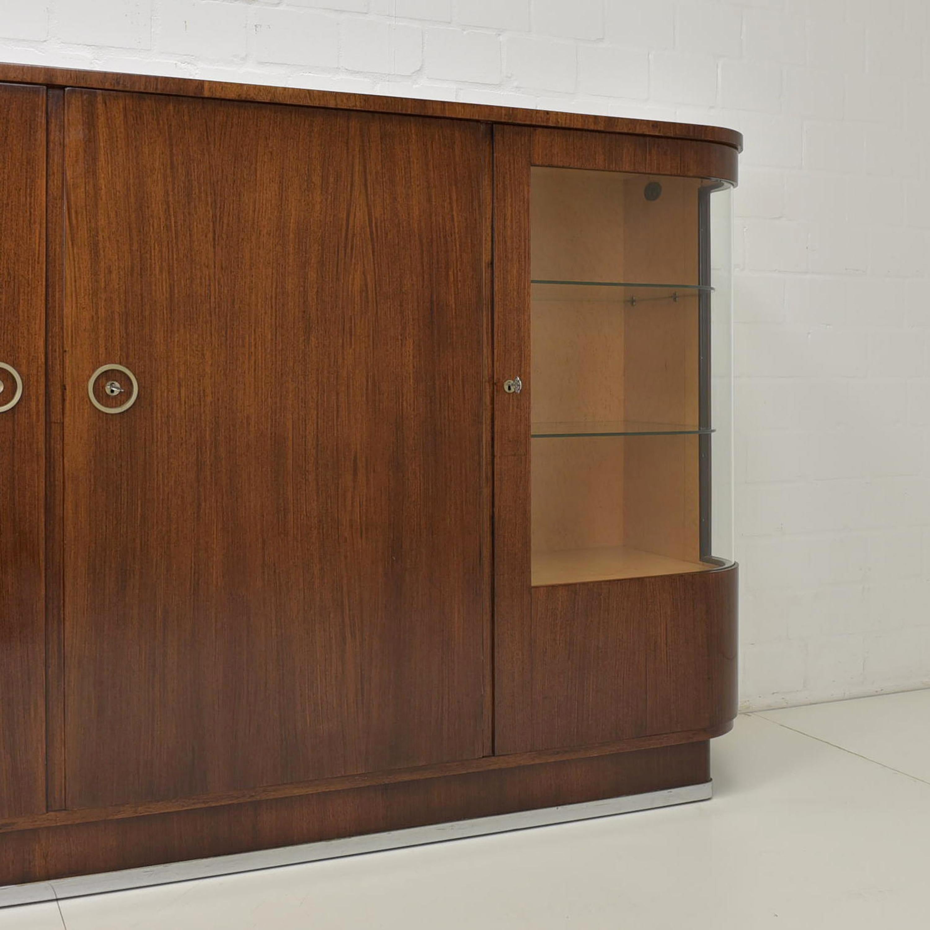 Art Deco Vintage Antique XXL Showcase Sideboard / Highboard in Mahogany ...