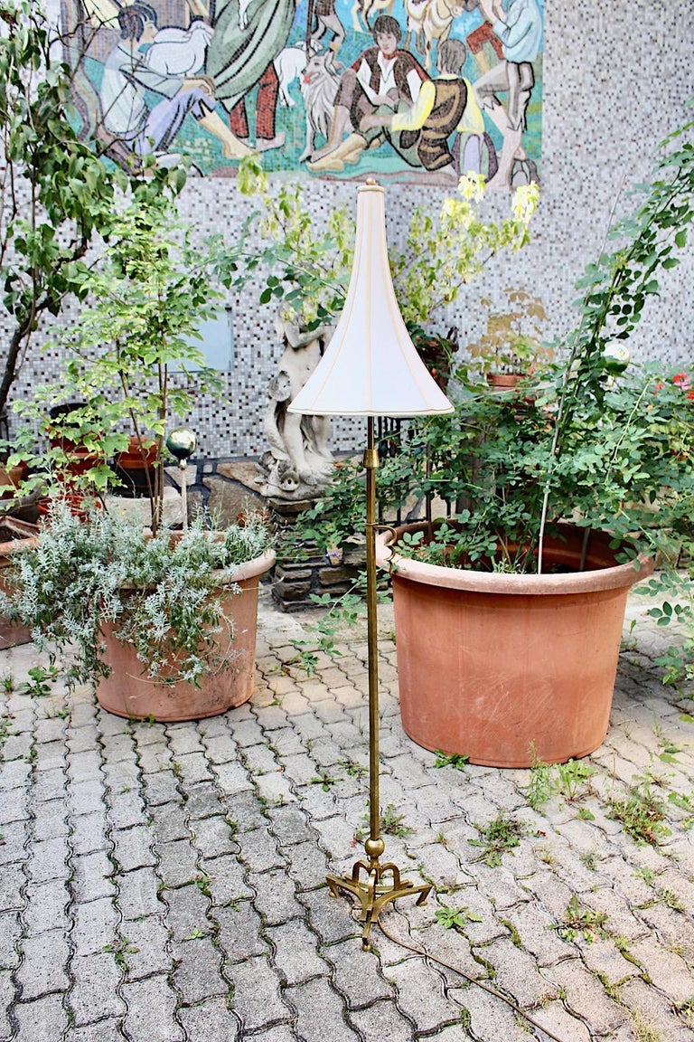 Art Deco Vintage Dagobert Peche Style Pagoda Brass Floor Lamp 1920s ...