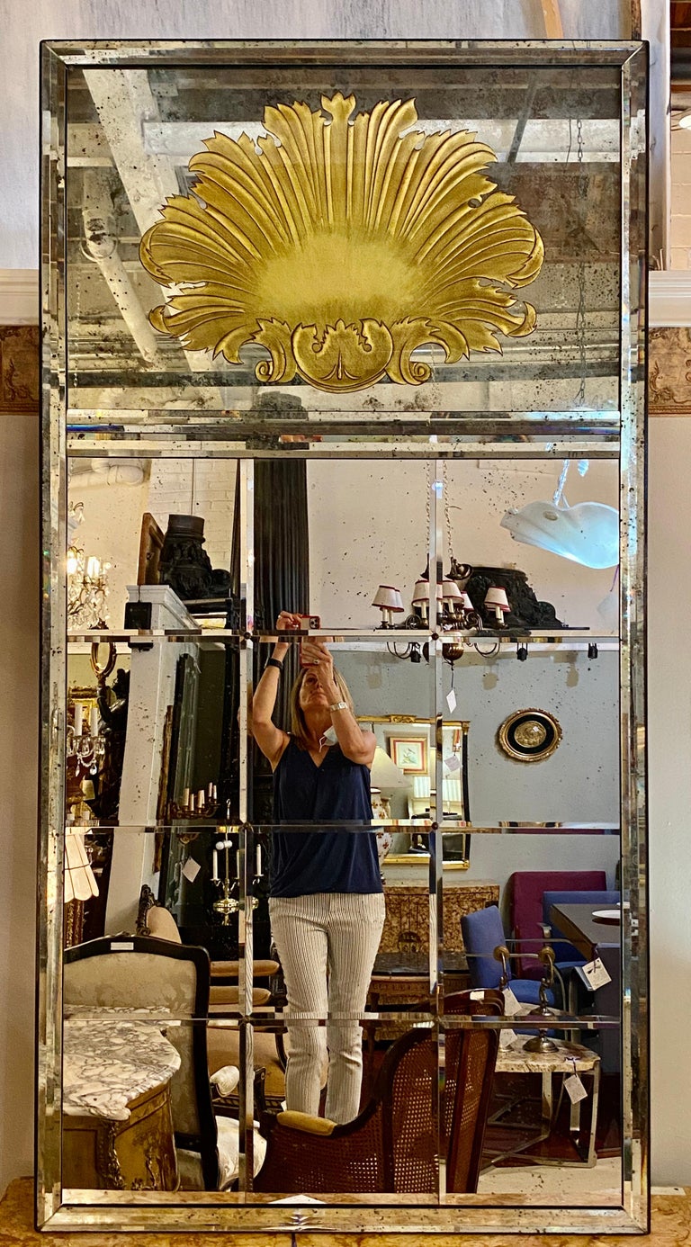 Art Deco Wall, Console or Floor Mirrors, a Pair, Carved Shell ...