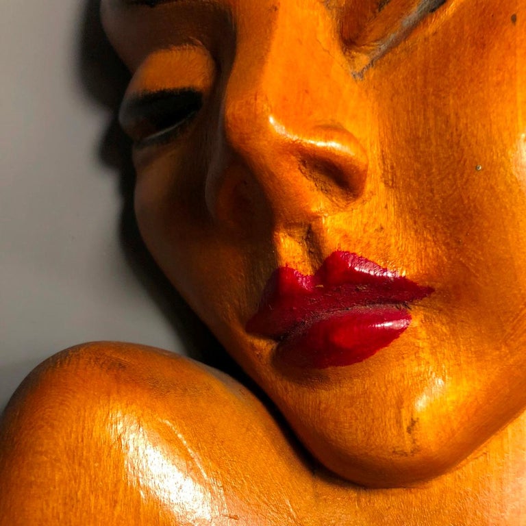 Art Deco Wall Mask, 1930s For Sale at 1stDibs