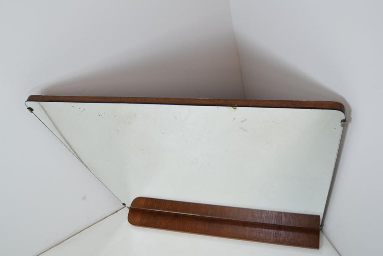 Art Deco Wall Mirror, circa 1930's For Sale at 1stDibs