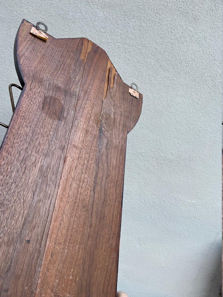 Art Deco Wall Mounted Magazine Rack in Mahogany and Brass, 1920s For ...