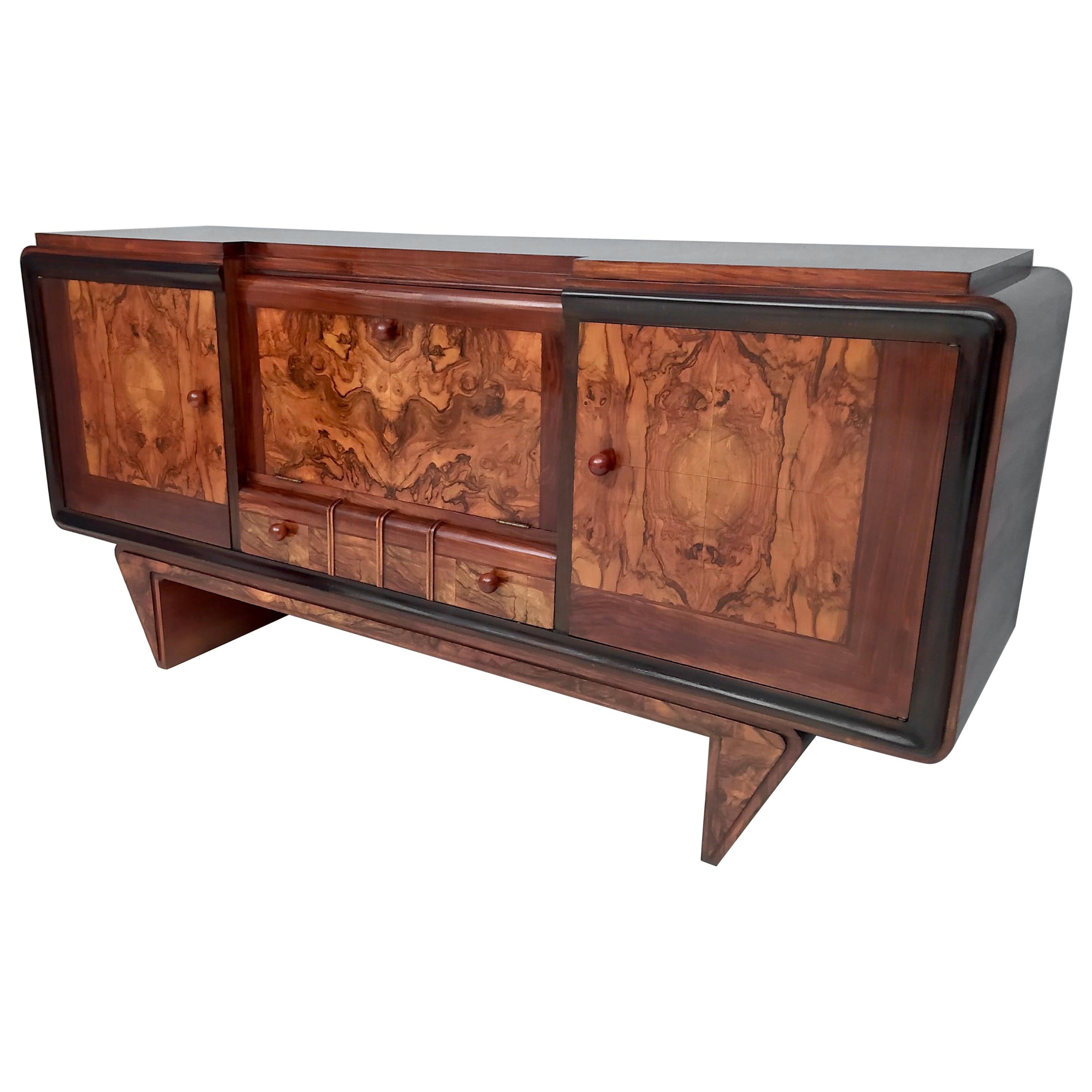 Sought After Black Walnut 1950 Sutcliffe Retro Vintage Sideboard at 1stDibs