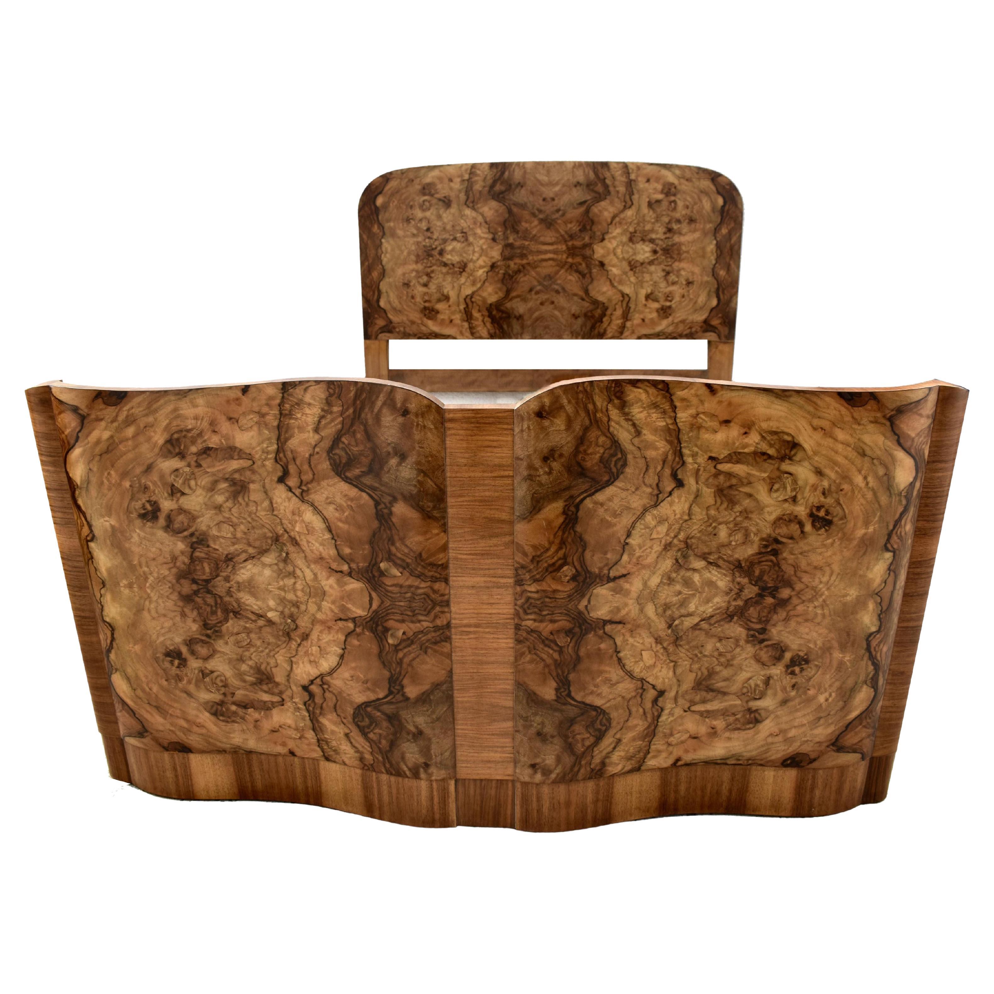 Rare 1930s Art Deco Double Bed at 1stDibs