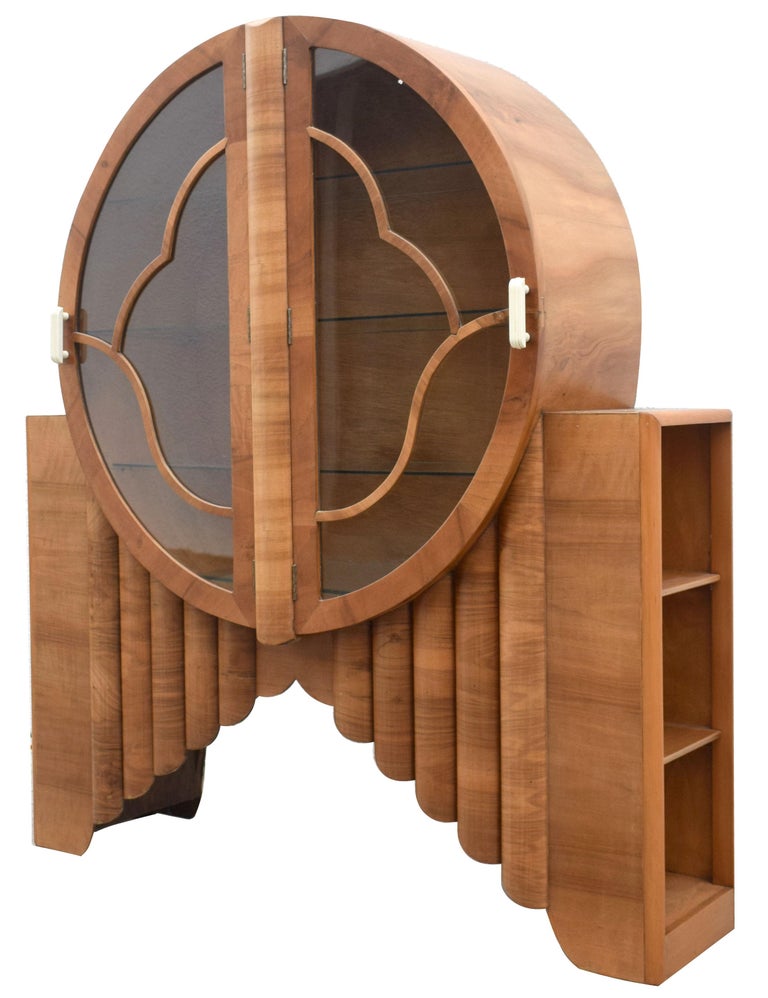 Art Deco Walnut 'Rocket Cabinet', Vitrine, England, circa 1930 at ...