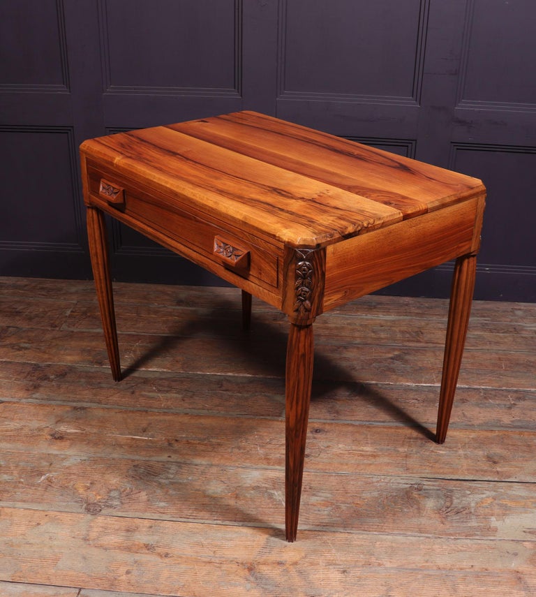 Art Deco Walnut Writing Table at 1stDibs