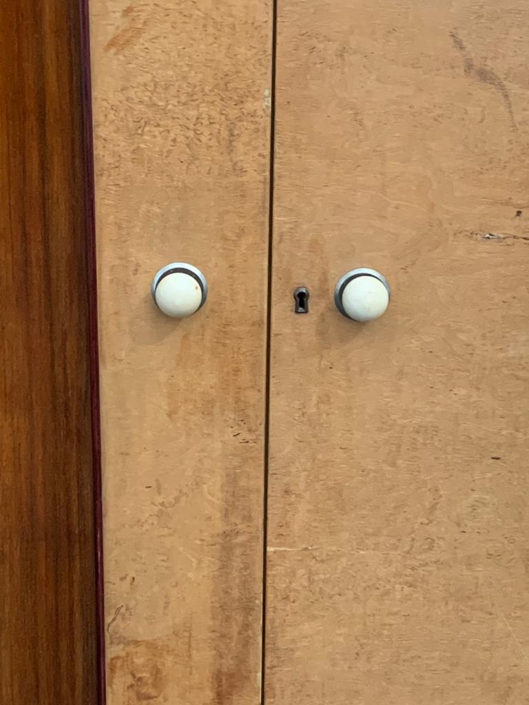 Art Deco Wardrobe in Rosewood and Maple Root For Sale at 1stDibs