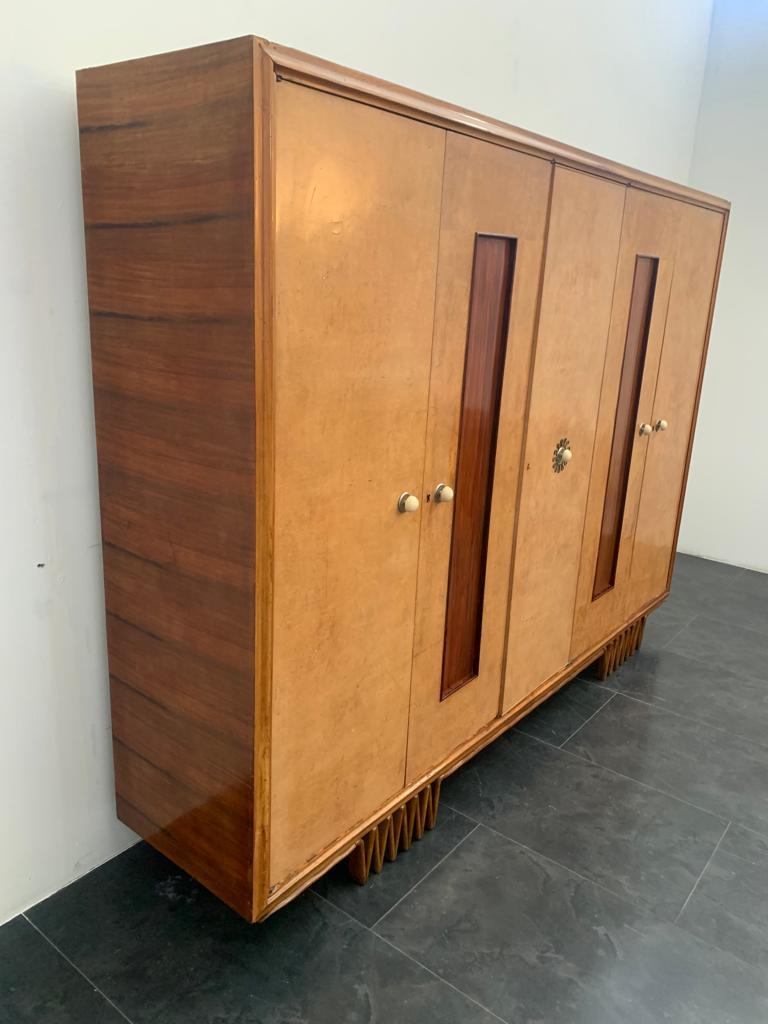 Art Deco Wardrobe in Rosewood and Maple Root For Sale at 1stDibs