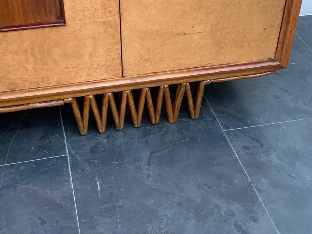 Art Deco Wardrobe in Rosewood and Maple Root For Sale at 1stDibs