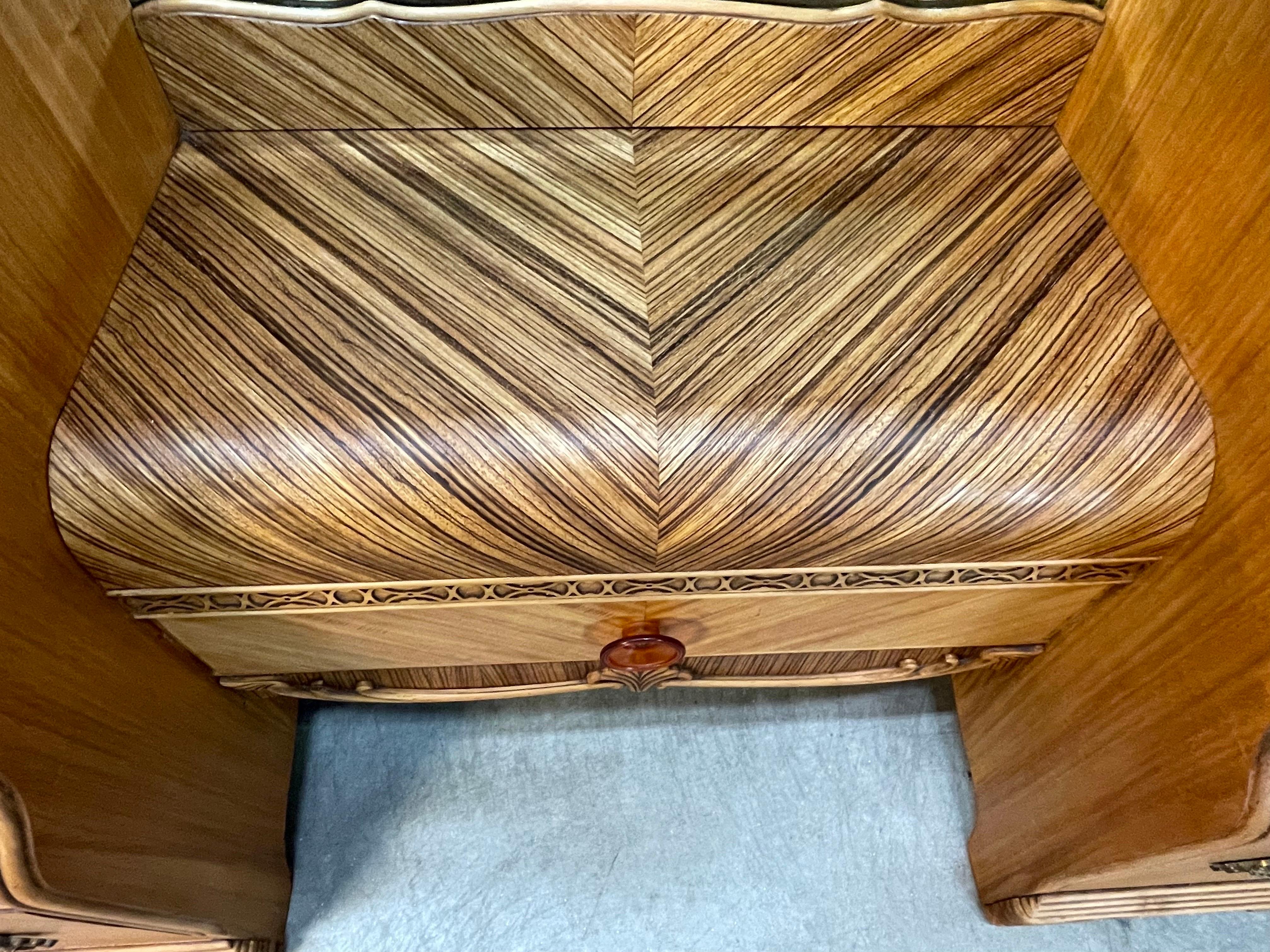 Art Deco Waterfall Style Vanity For Sale at 1stDibs | waterfall vanity ...