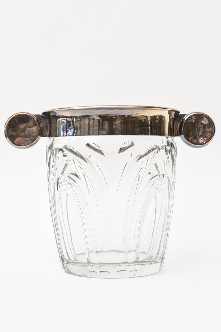 Art Deco WMF Crystal and Silver Plated Ice Bucket Champagne Bucket ...