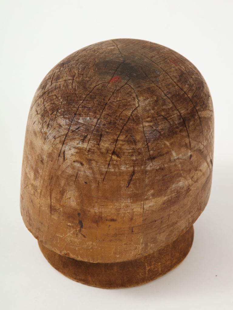 Art Deco Wooden Hat Form at 1stDibs