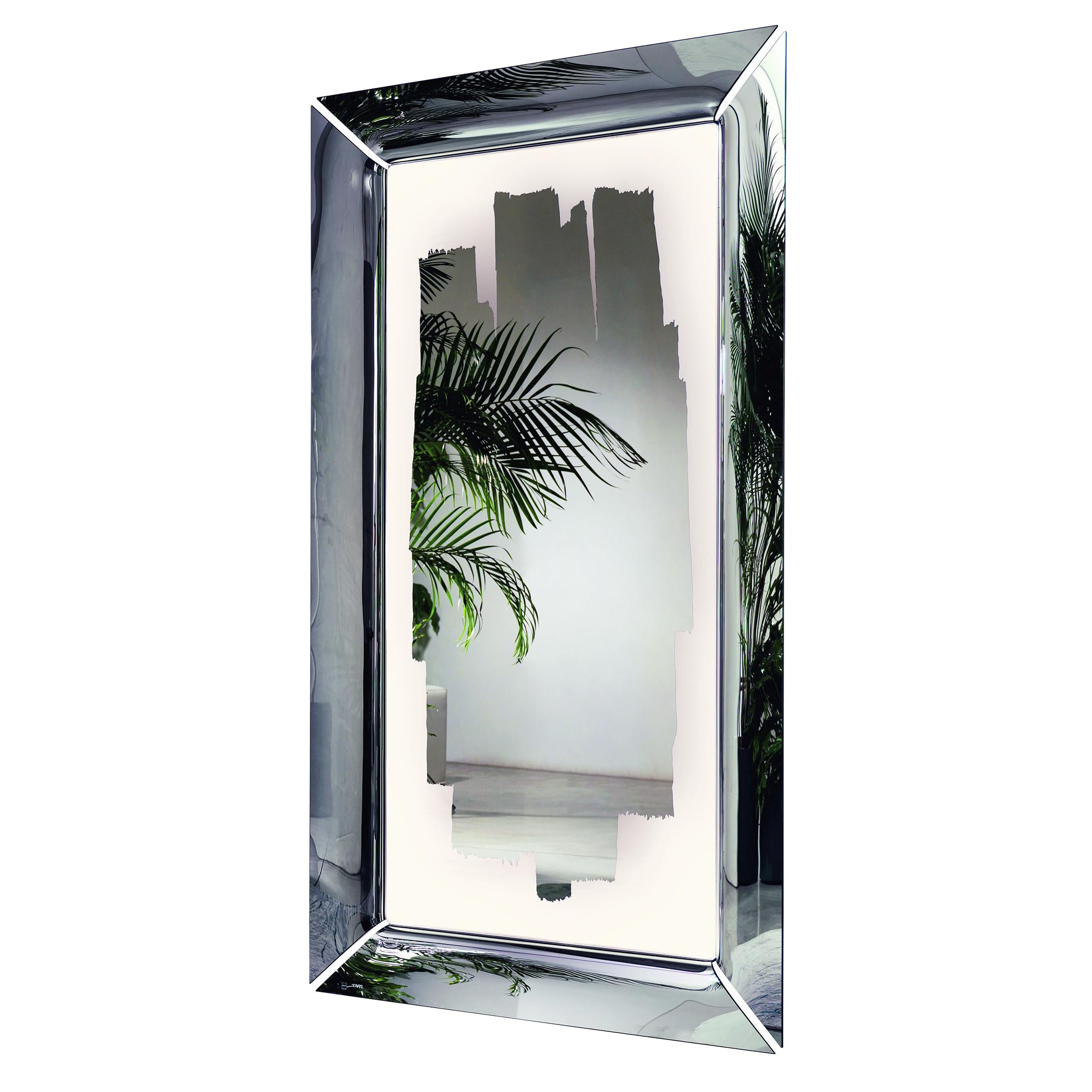 Art Frame Lighted Mirror For Sale at 1stDibs