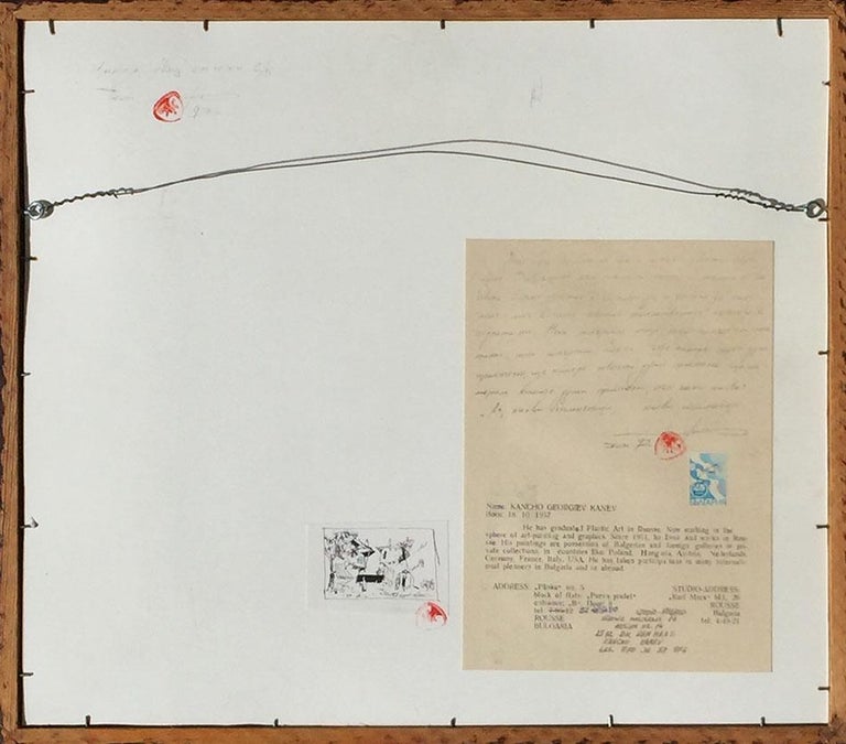 Art from Kancho "Kantcho" Georgiev Kanev, Titled and Signed Mixed-Media ...
