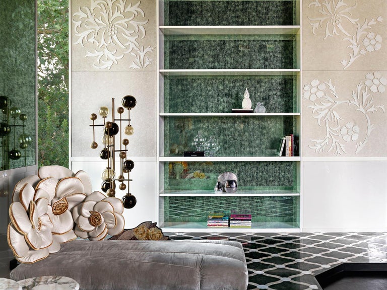 Art Glass Antique Green Decorative Panel for Multiple Use Dimension ...