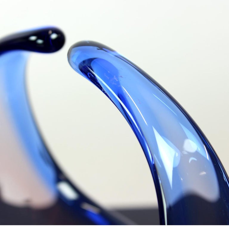 Art Glass Bowl by Frantisek Zemek for Sklarna Mstisov, 1960s For Sale ...