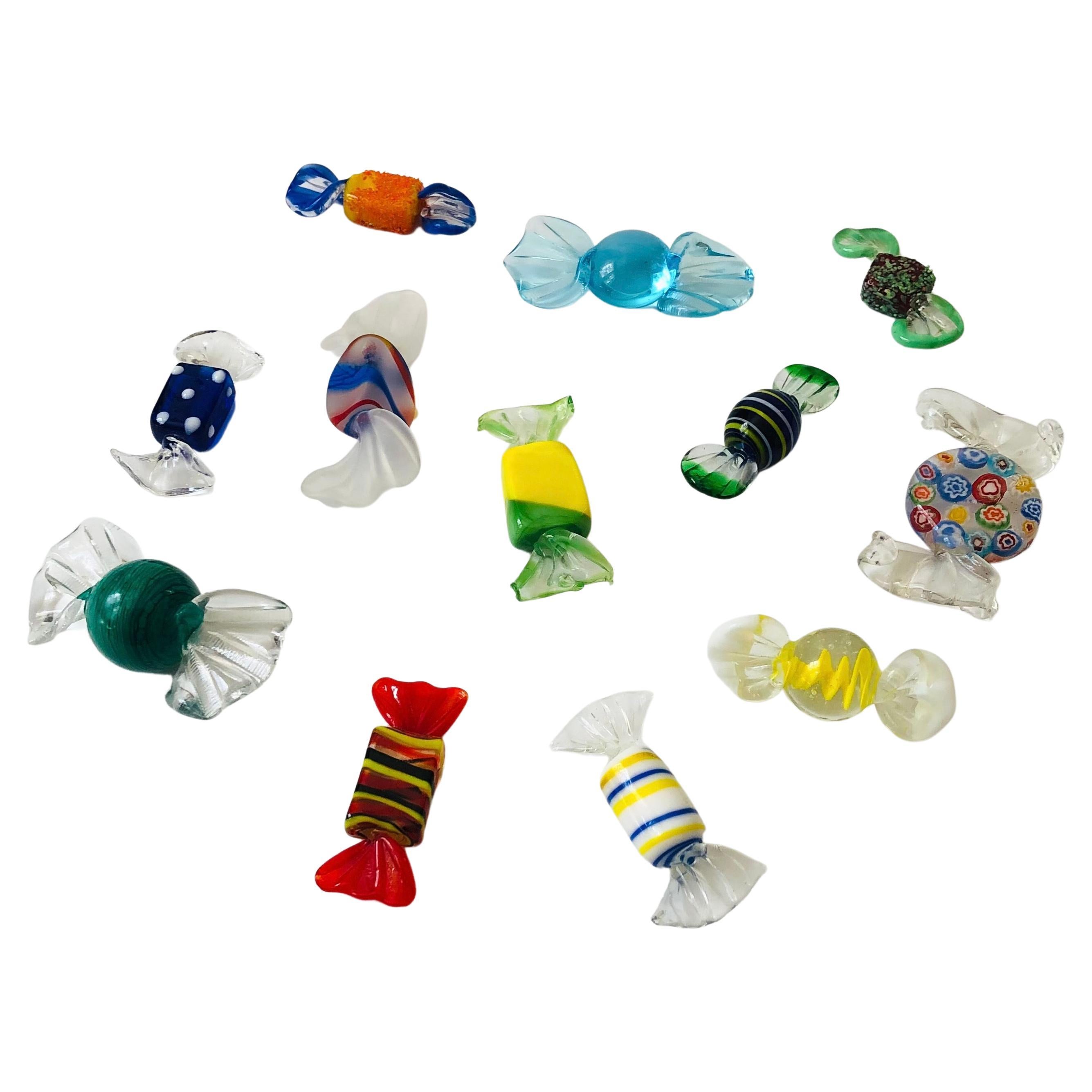 Art Glass Candies - Set of 12 For Sale at 1stDibs