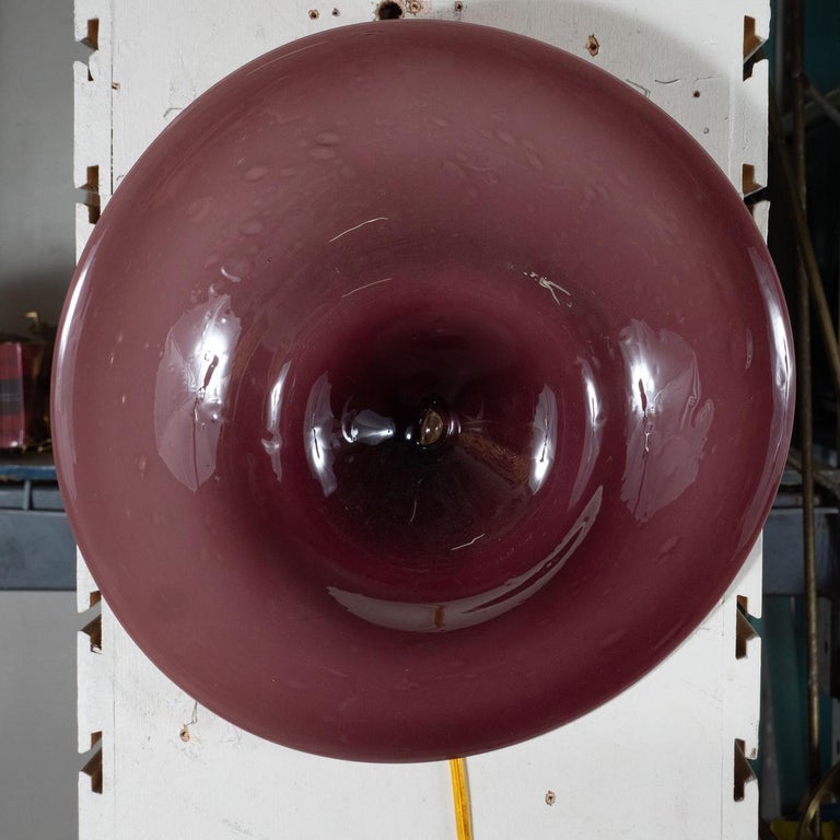 Art Glass Dimpled Disk Sconces For Sale at 1stDibs