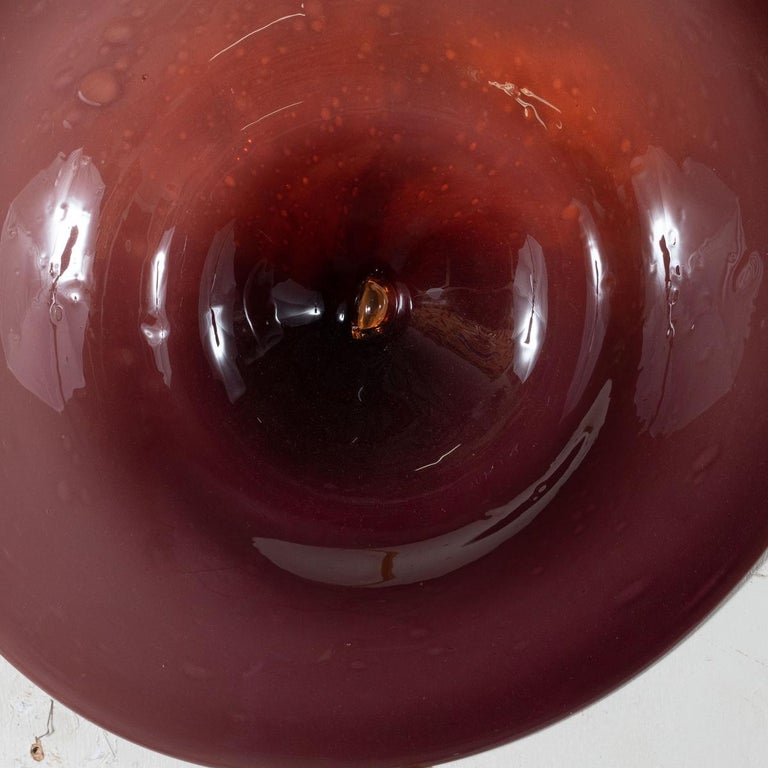 Art Glass Dimpled Disk Sconces For Sale at 1stDibs