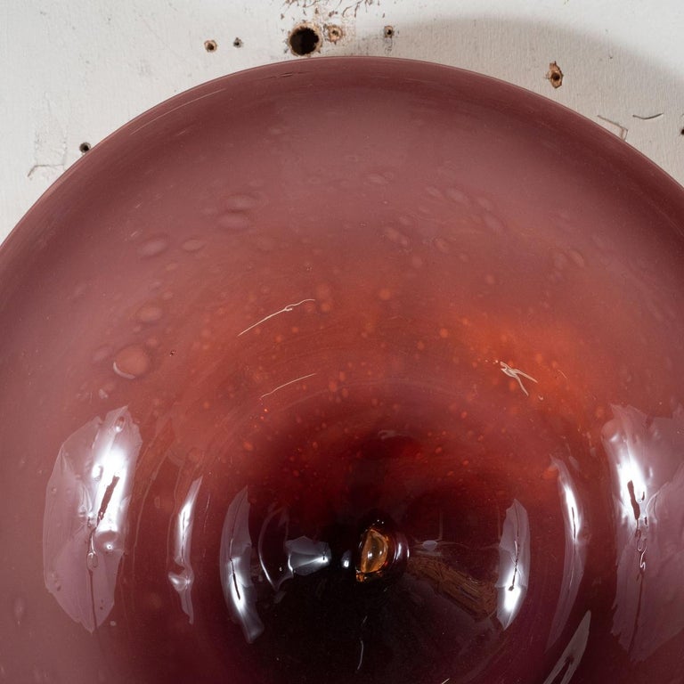 Art Glass Dimpled Disk Sconces For Sale at 1stDibs