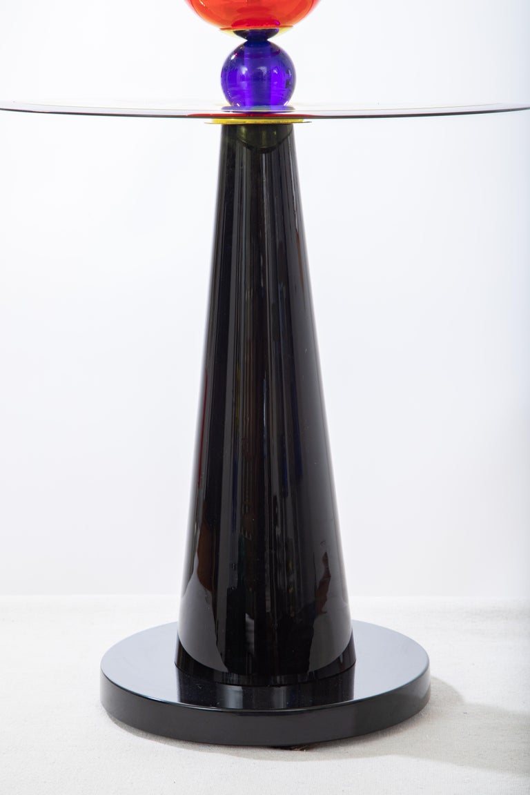 Art Glass Memphis Style Sculpture Table Lamp, Italy in Stock For Sale ...