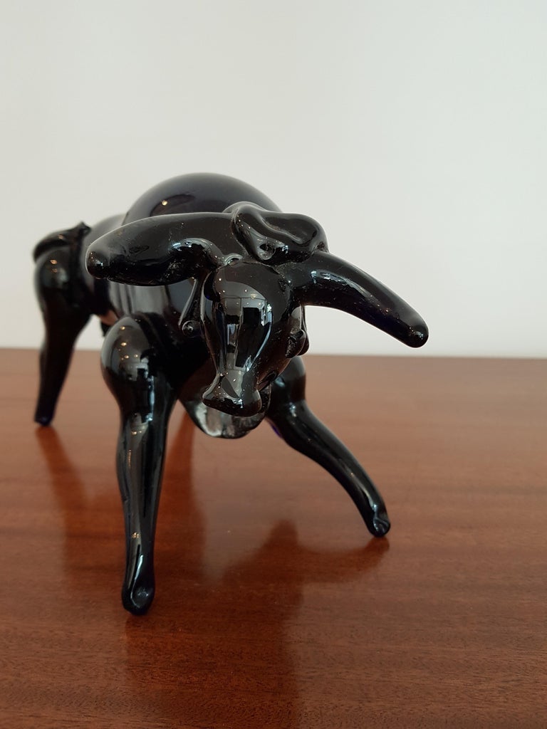 Art Glass Murano Bullion Blue For Sale at 1stDibs