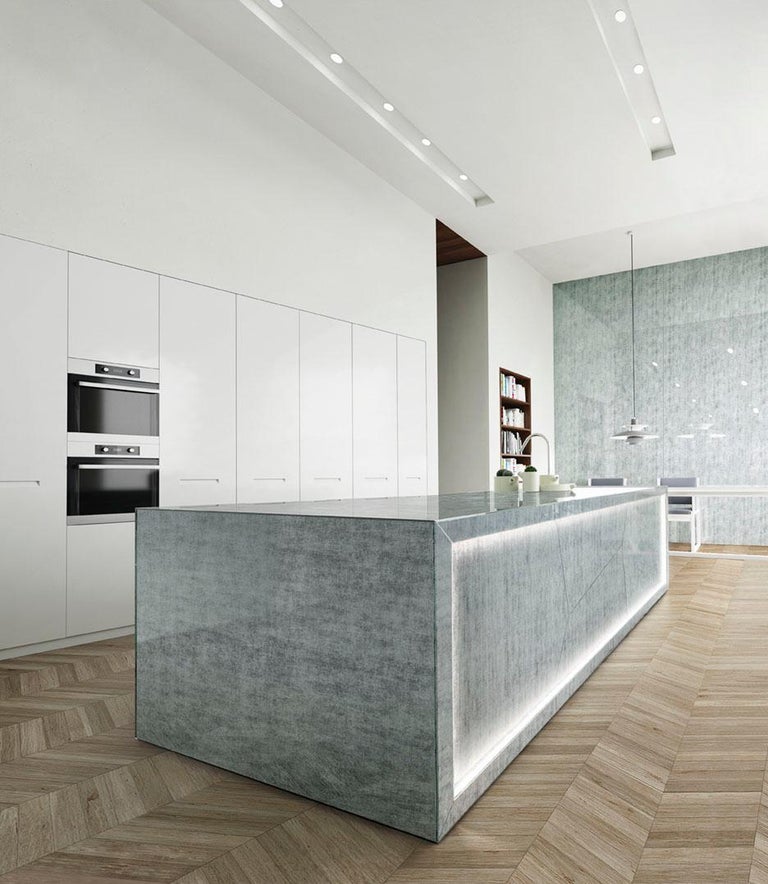 Art Glass Pergamino Grey Decorative Panel Multiple Uses Dimension ...