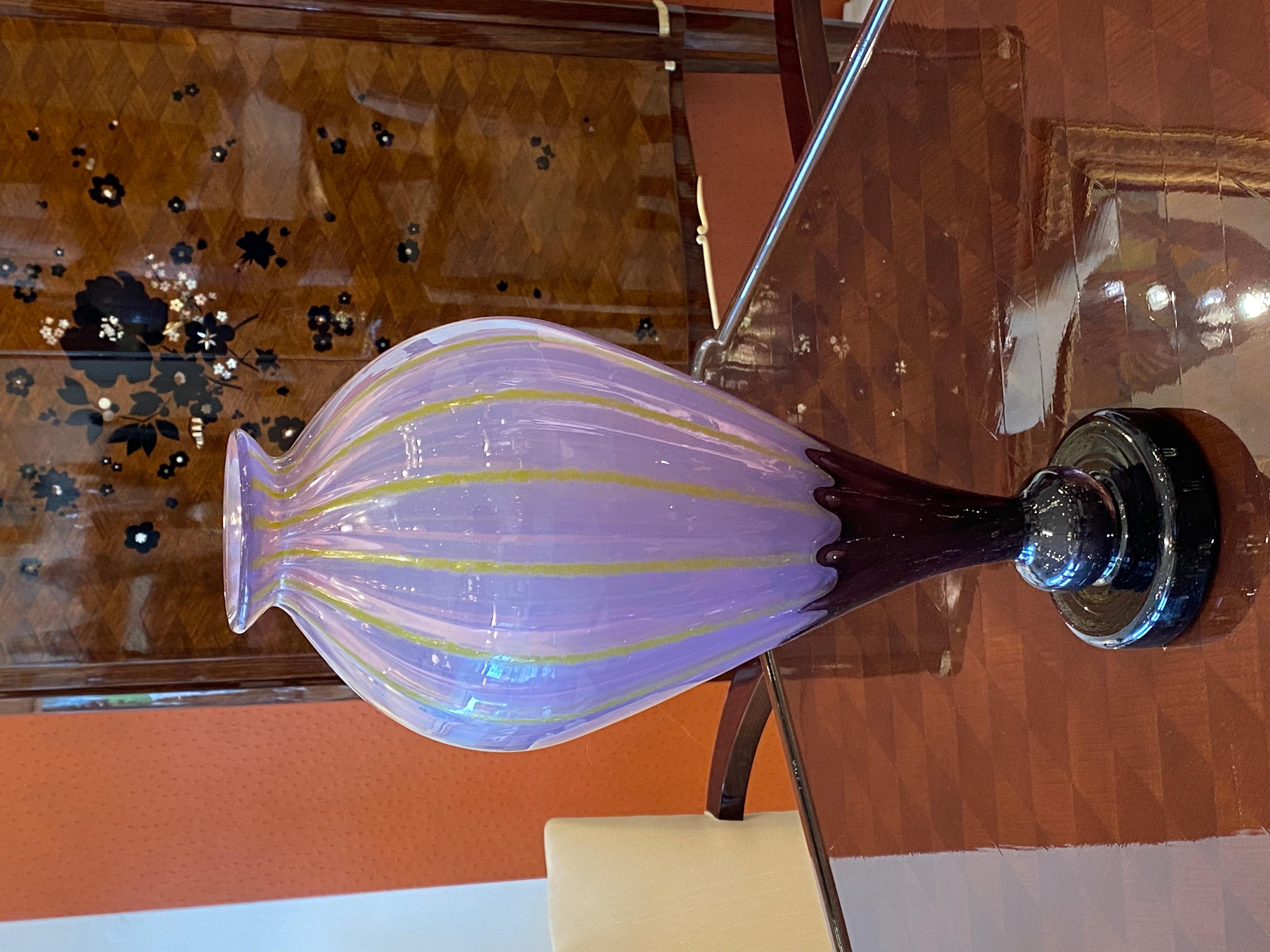 Art Deco Glass Vase by Charles Schneider at 1stDibs