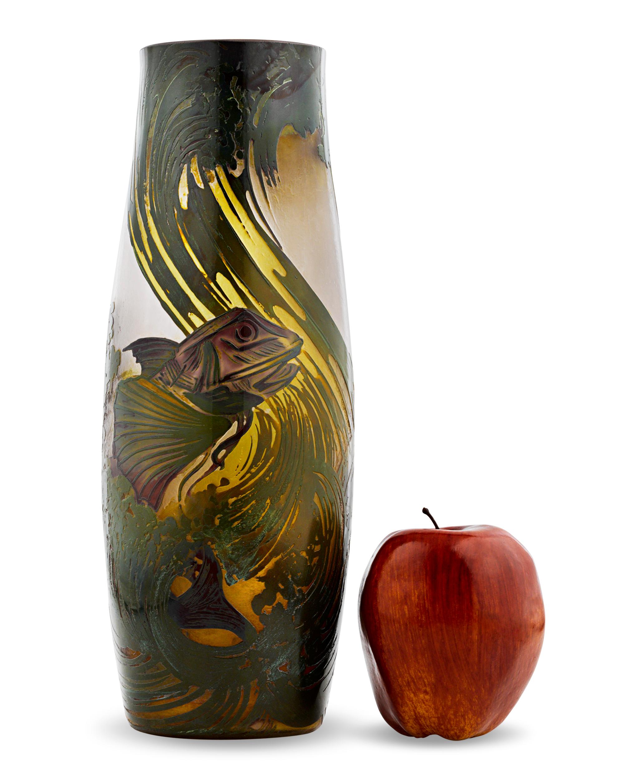Art Glass Vase by Emile Gallé For Sale at 1stDibs