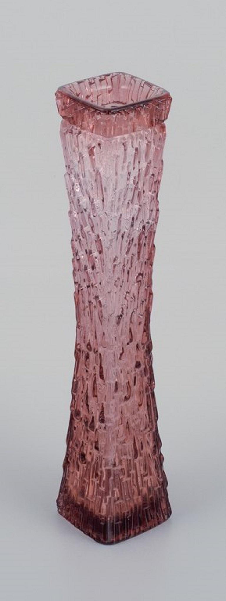 Art Glass Vase, Central Europe, Tall and Slim Vase in Modern Design For ...