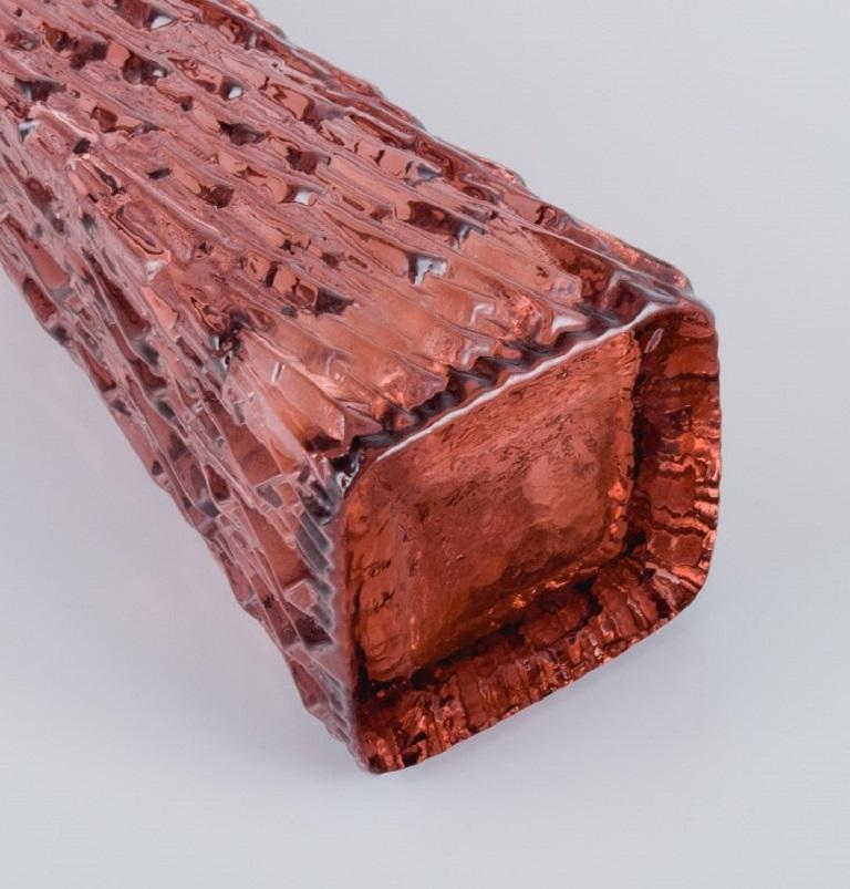 Art Glass Vase, Central Europe, Tall and Slim Vase in Modern Design For ...