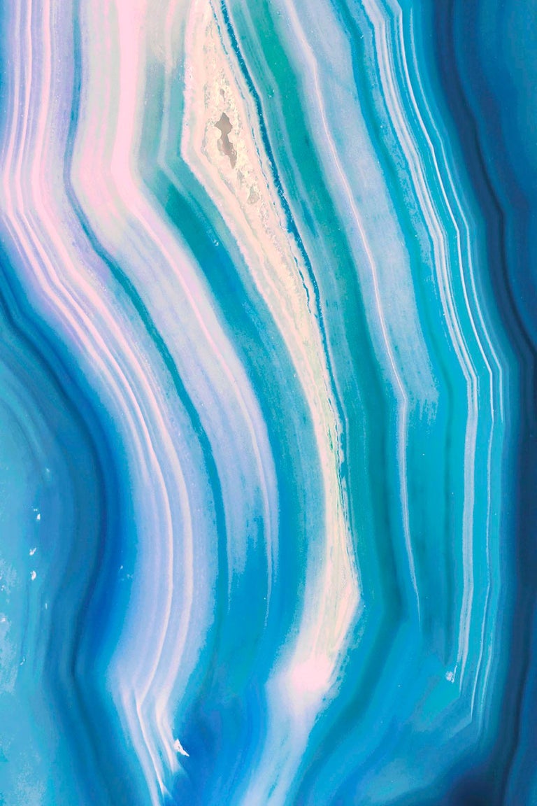 Art Glass Vetrite Agata Blue Decorative Panel for Multiple Uses ...