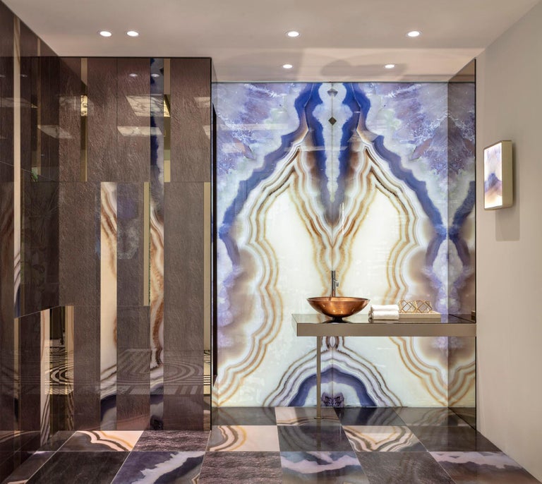 Art Glass Vetrite Cliff Decorative Panel for Multiple Uses Customizable ...