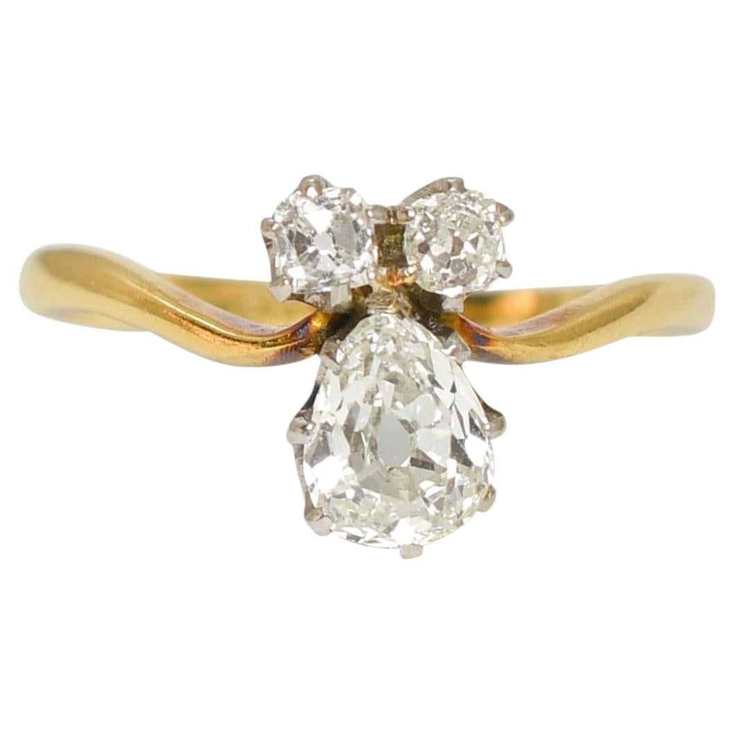 Customizable Art Nouveau 18k Gold Moissanite Dragonfly Ring, Made in ...