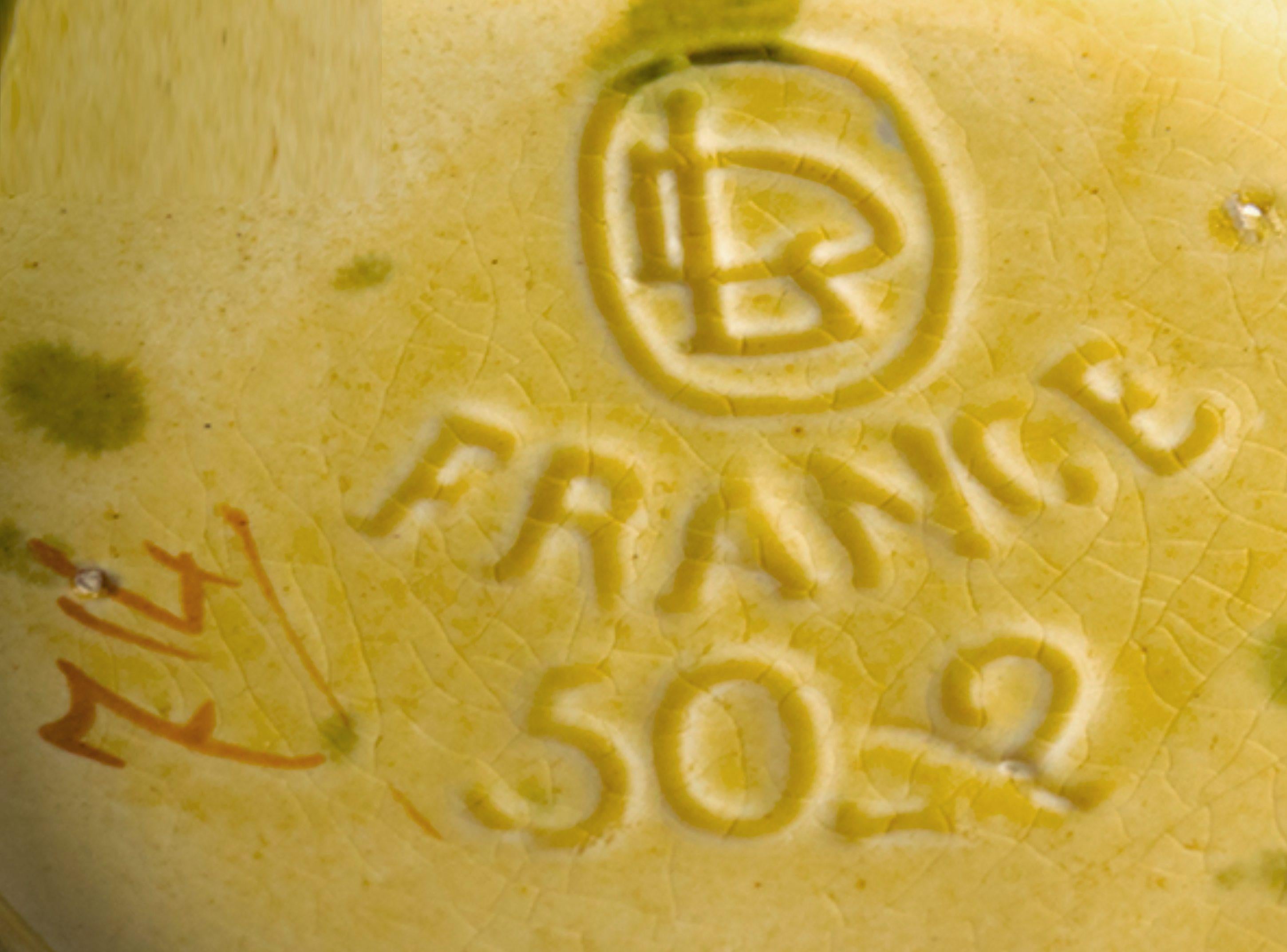 Art Nouveau Barbotine Cachepot Vase, (Early 20th Century) For Sale at ...