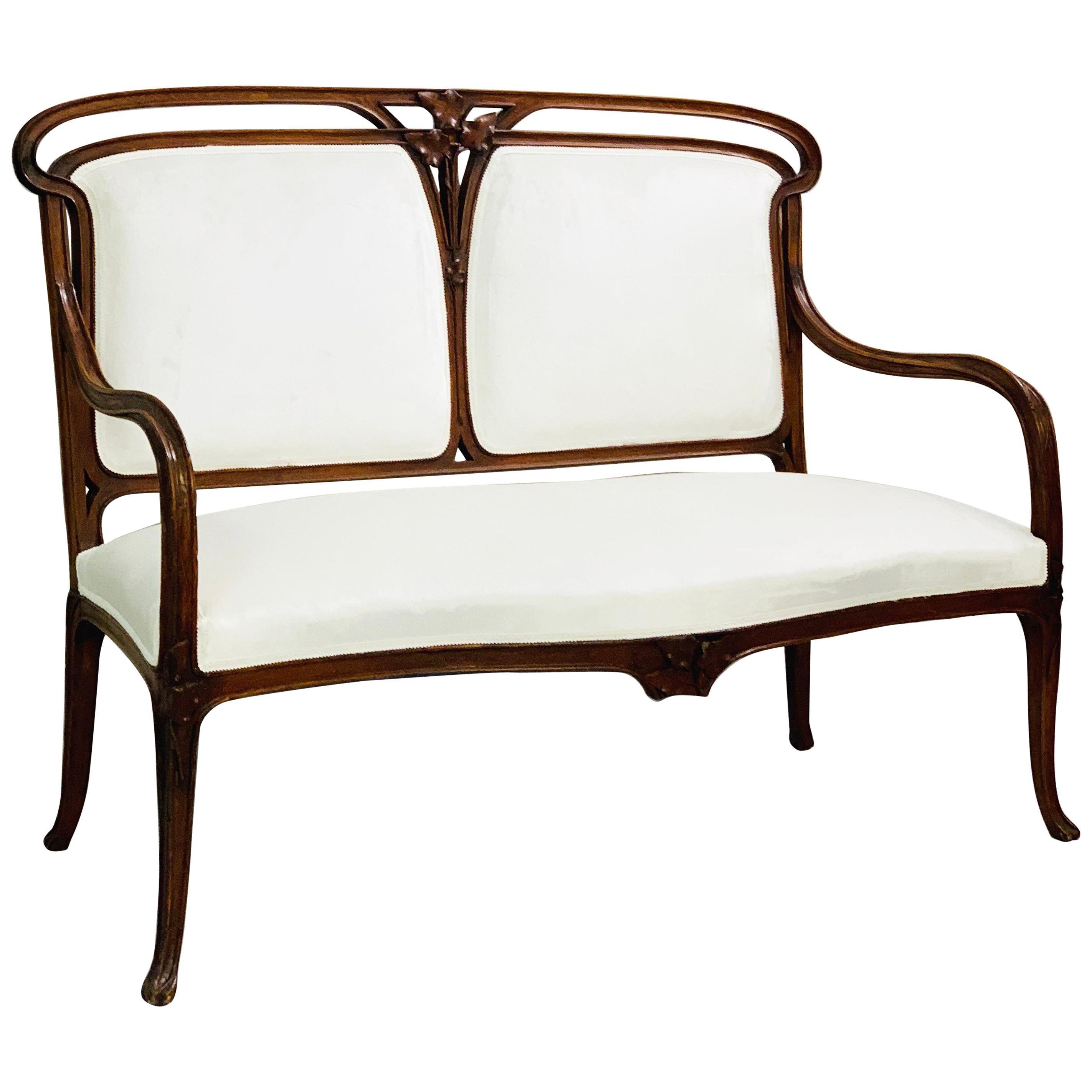 Art Nouveau Bench at 1stDibs